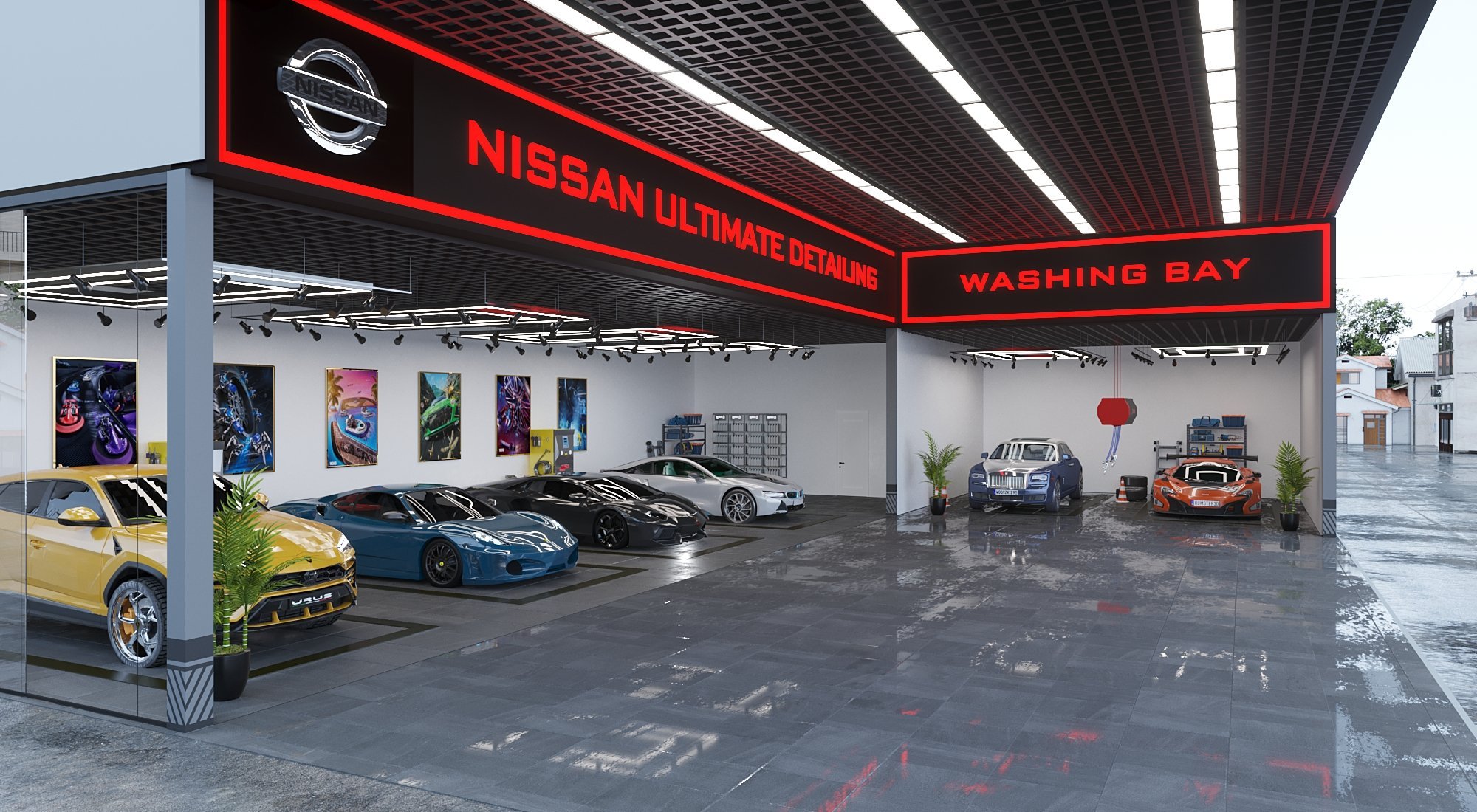 Xu hướng setup thiết kế trung tâm chăm sóc xe hơi chuyên